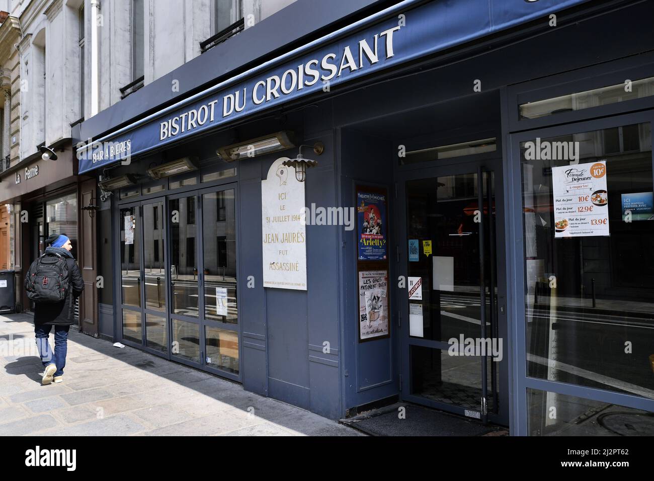 Bistrot du Croissant - Paris - France Stock Photo - Alamy