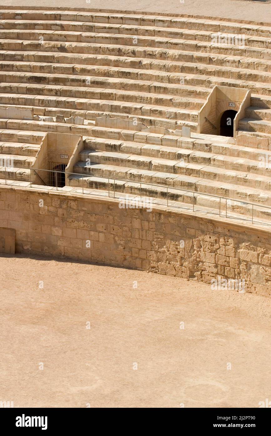 Roman amphitheatre of Thysdrus, El Djem, Tunisia Stock Photo - Alamy