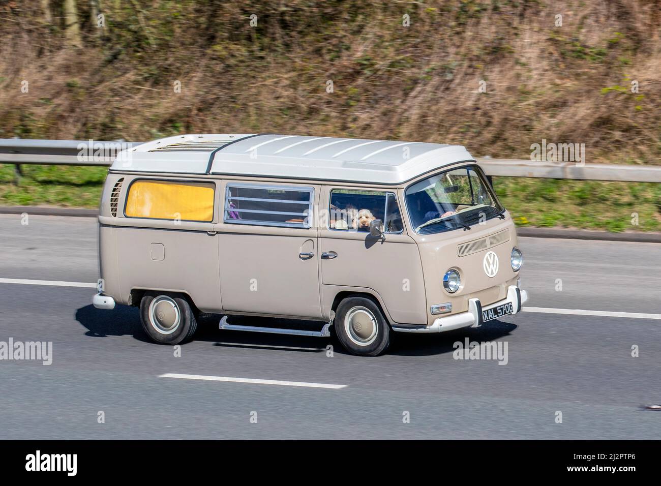 1969 beige VW Volkswagen 1584cc petrol bay window camper; Caravans and ...
