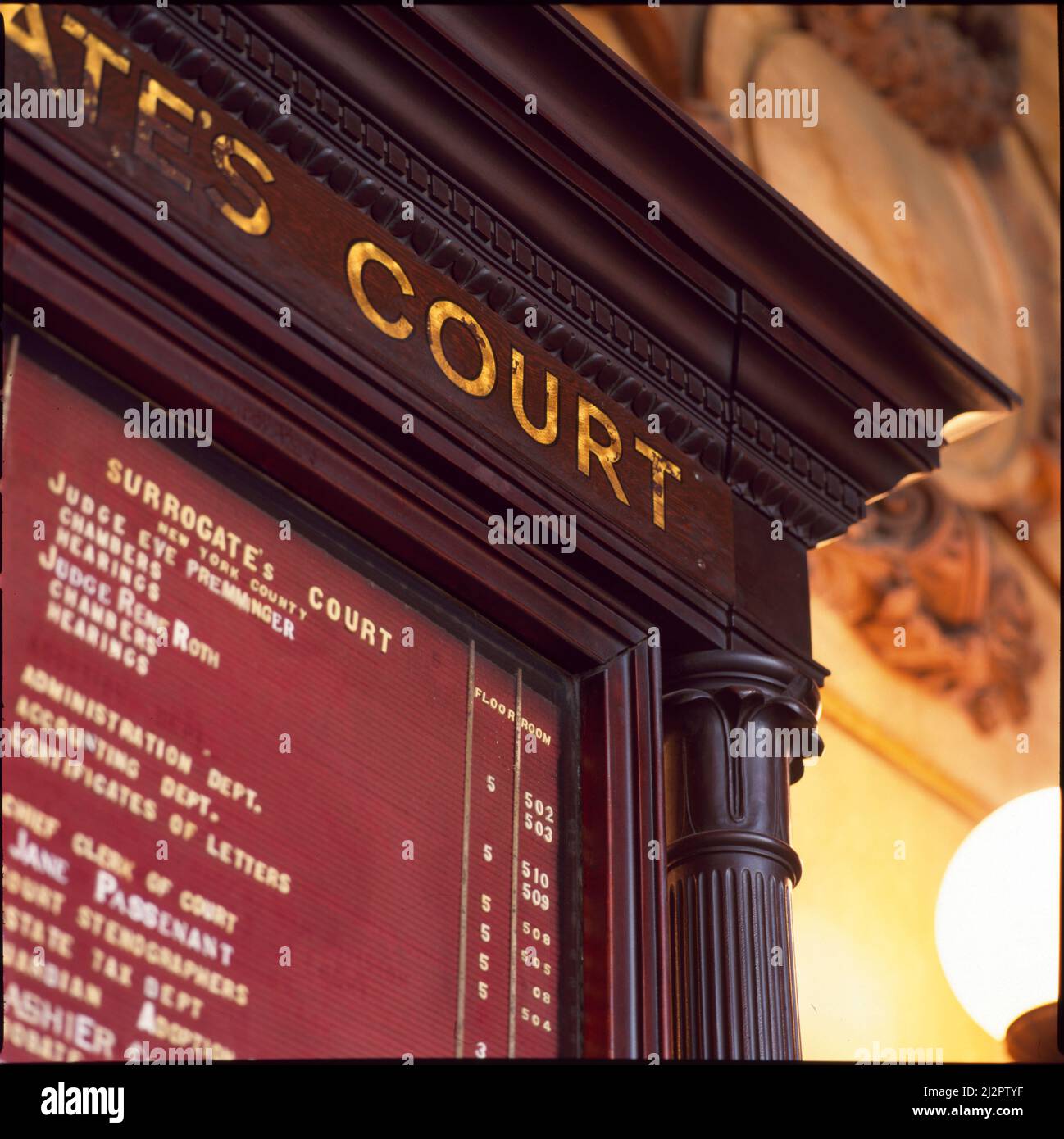 New york city surrogates court hi-res stock photography and images - Alamy
