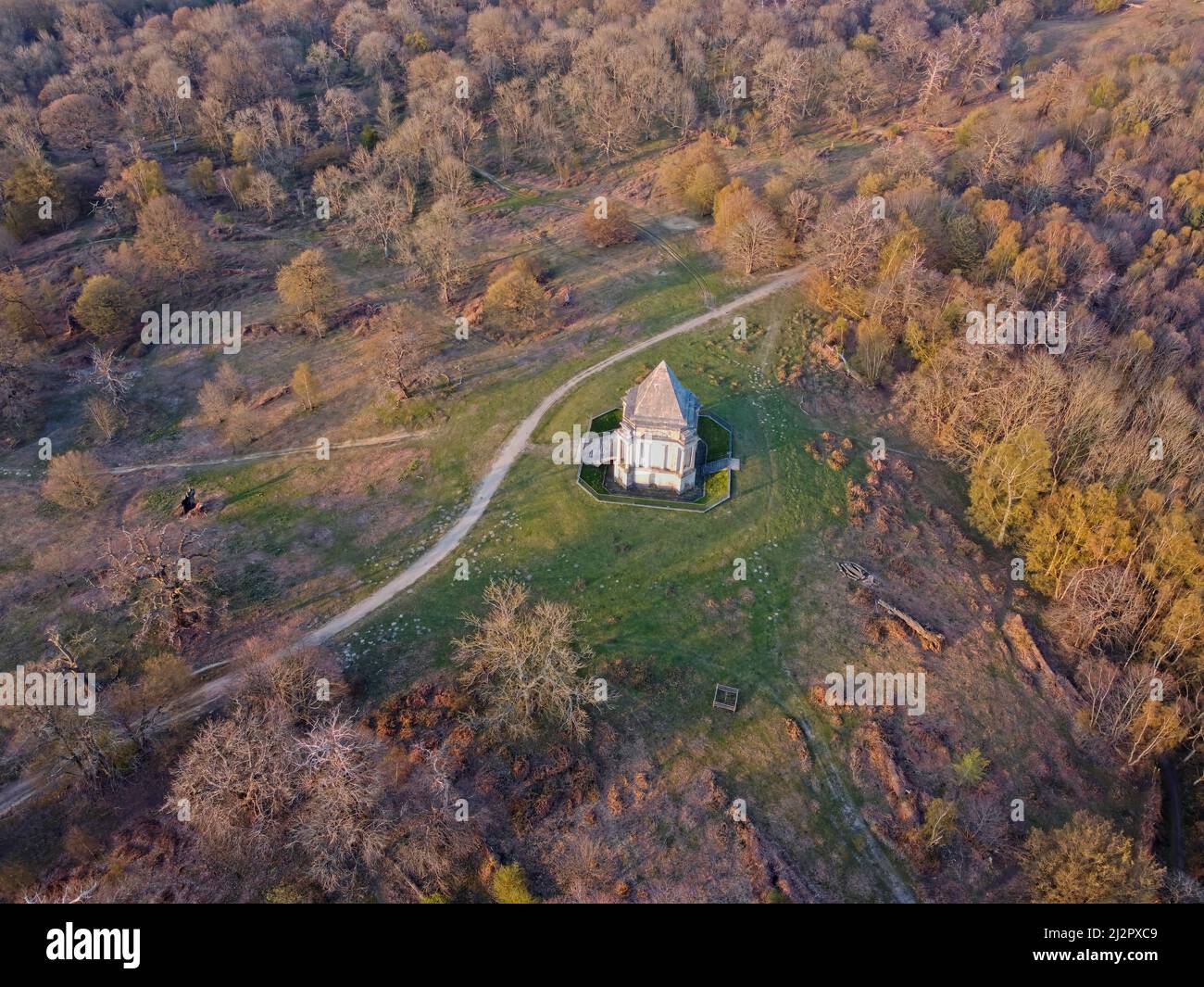 Cobham wood and mausoleum hi-res stock photography and images - Alamy