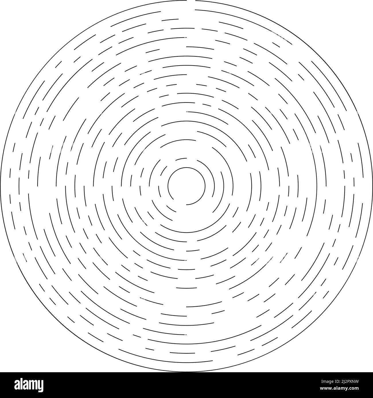 Random radial, circular lines. Abstract geometric circle vector element ...