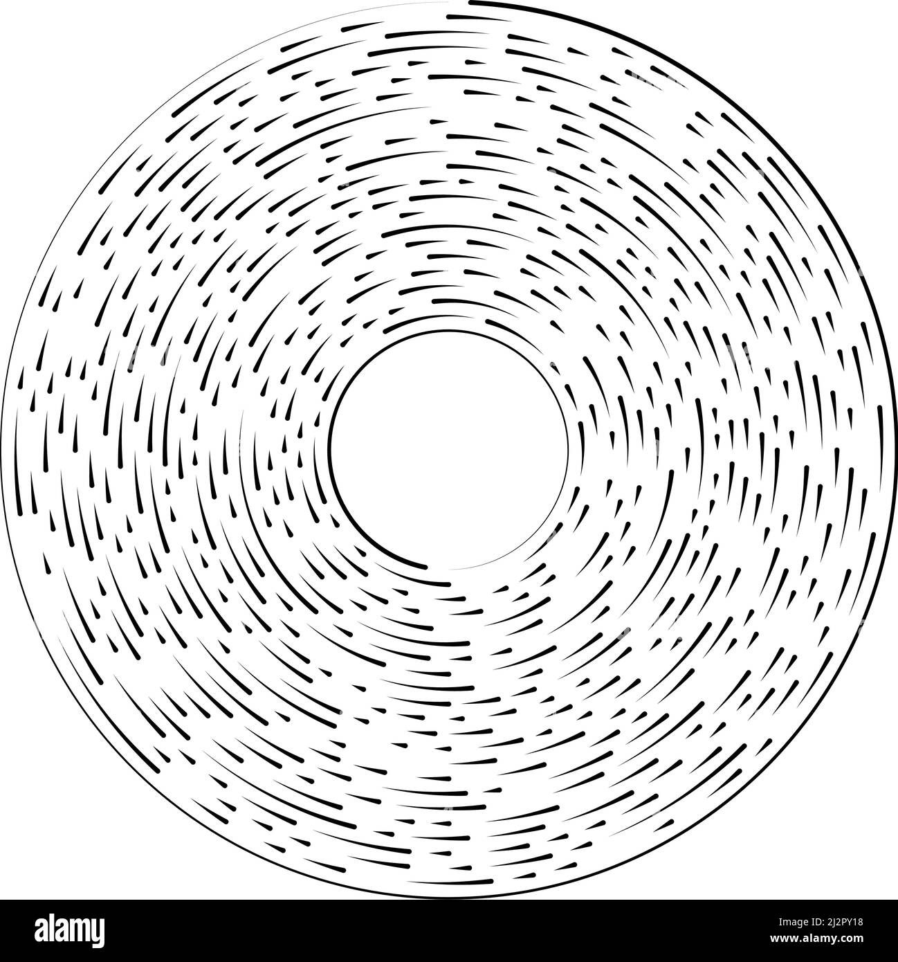 Random radial, circular lines. Abstract geometric circle vector element ...