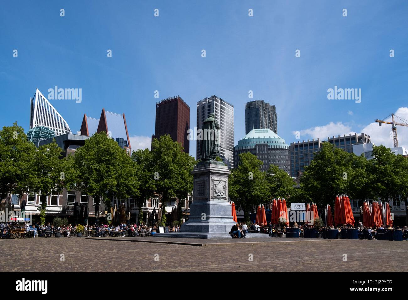 Netherlands, The Hague on 2021-05-28. Illustration of daily life in The ...
