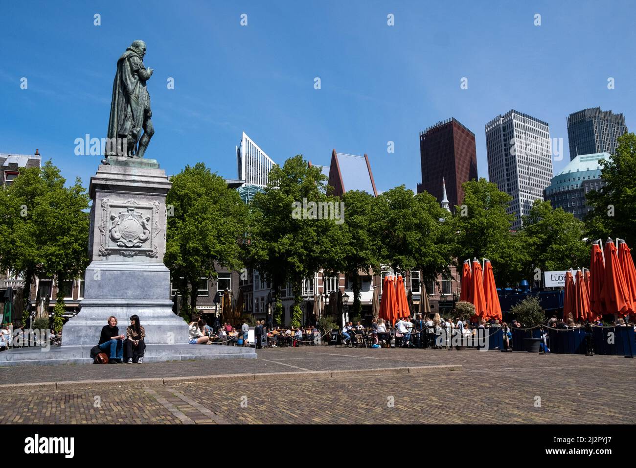 Netherlands, The Hague on 2021-05-28. Illustration of daily life in The ...