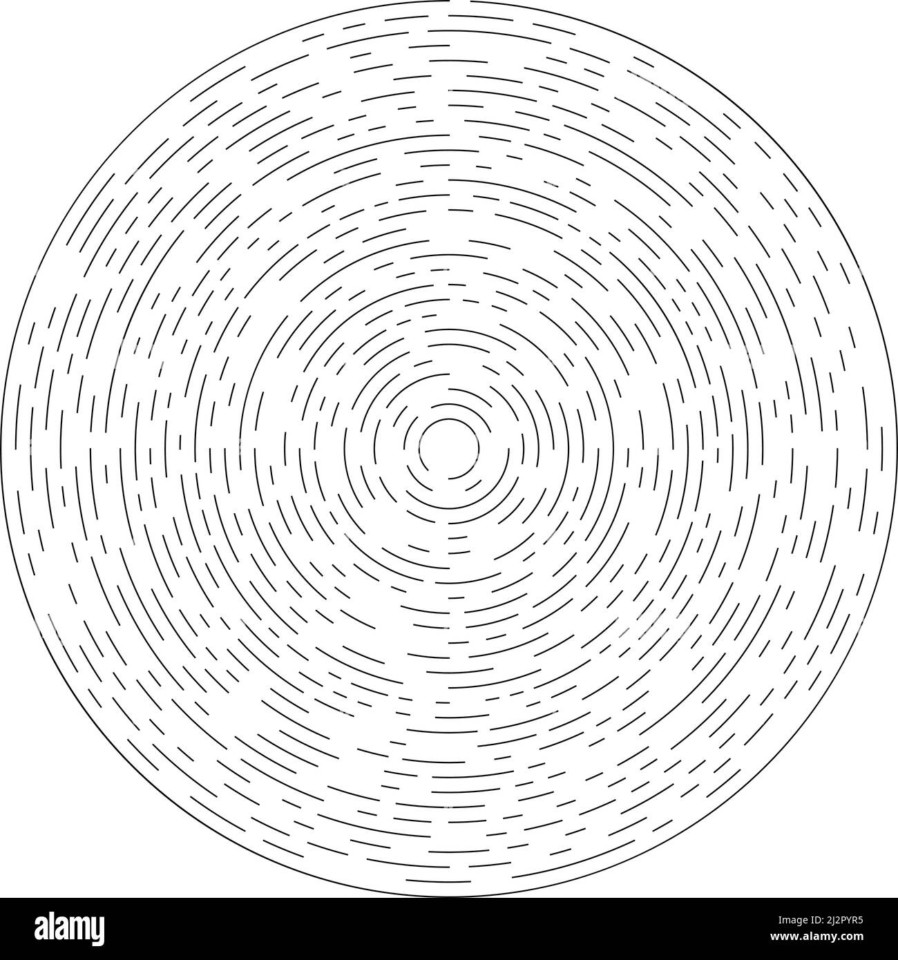 Random radial, circular lines. Abstract geometric circle vector element ...