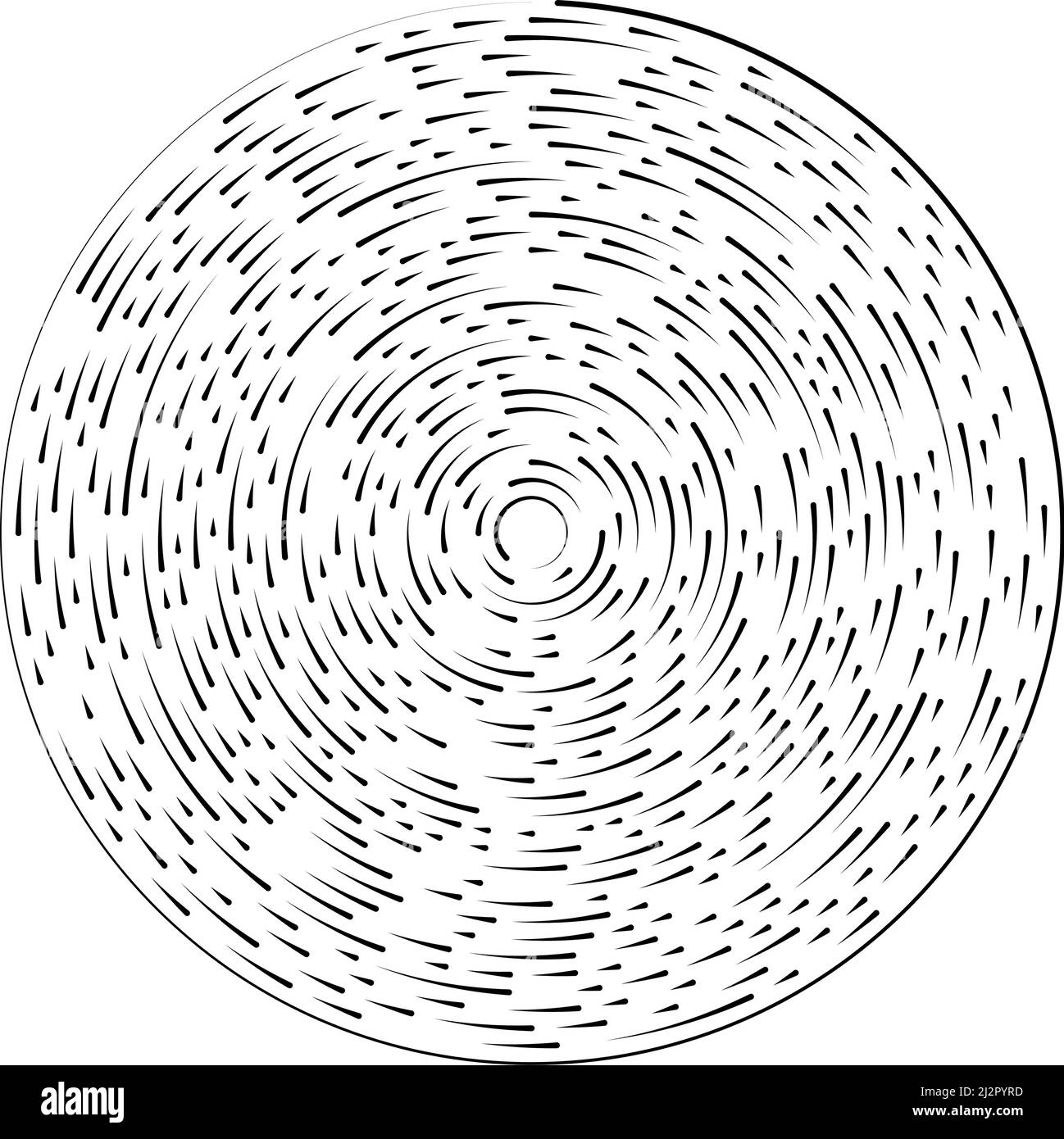 Random radial, circular lines. Abstract geometric circle vector element ...