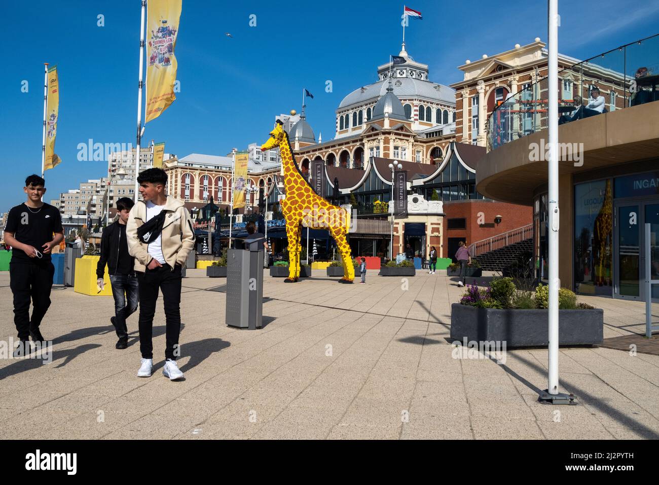 Netherlands, The Hague on 2021-05-28. Illustration of daily life in The ...