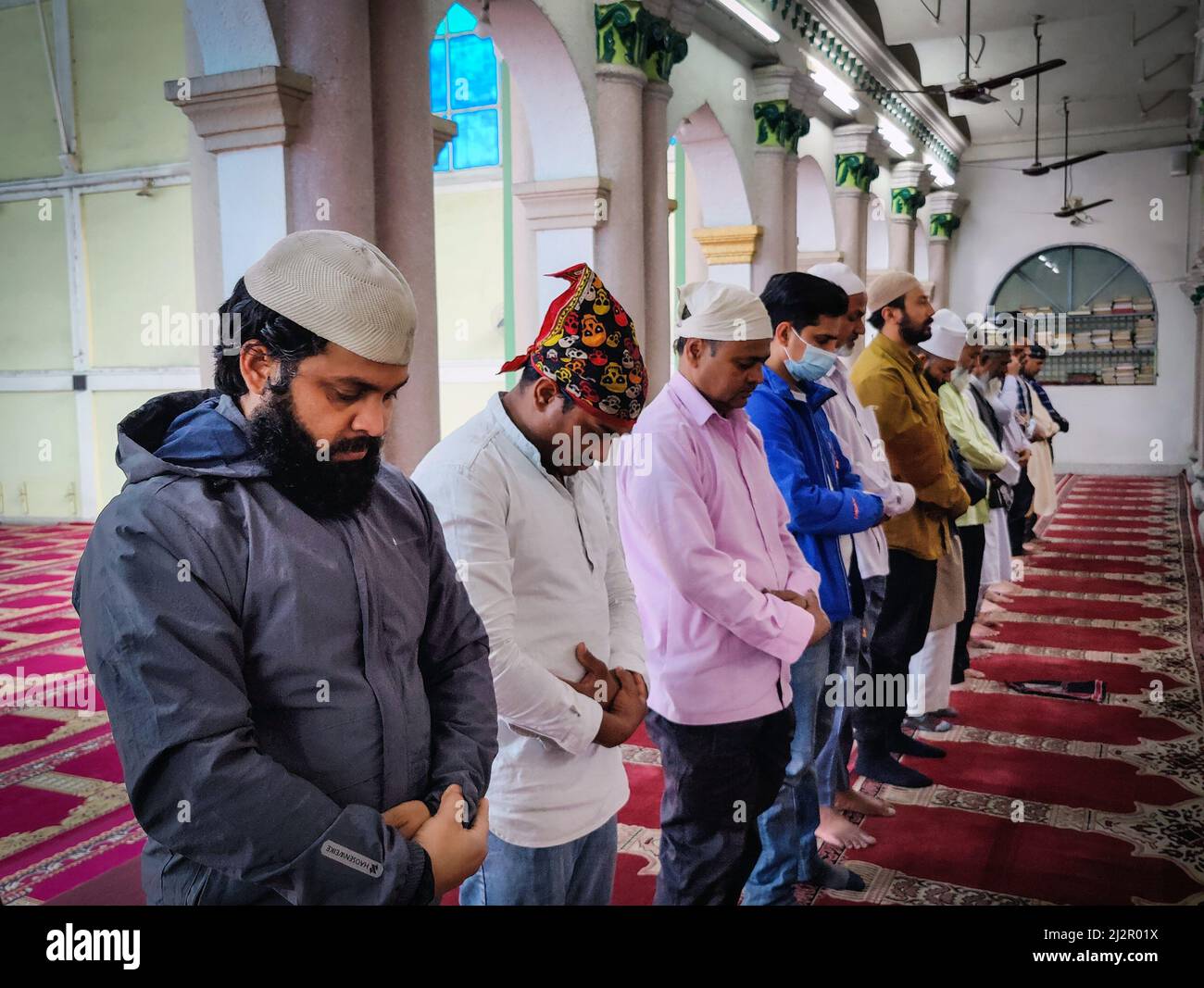 Kathmandu, Bagmati, Nepal. 3rd Apr, 2022. People from Muslim community ...