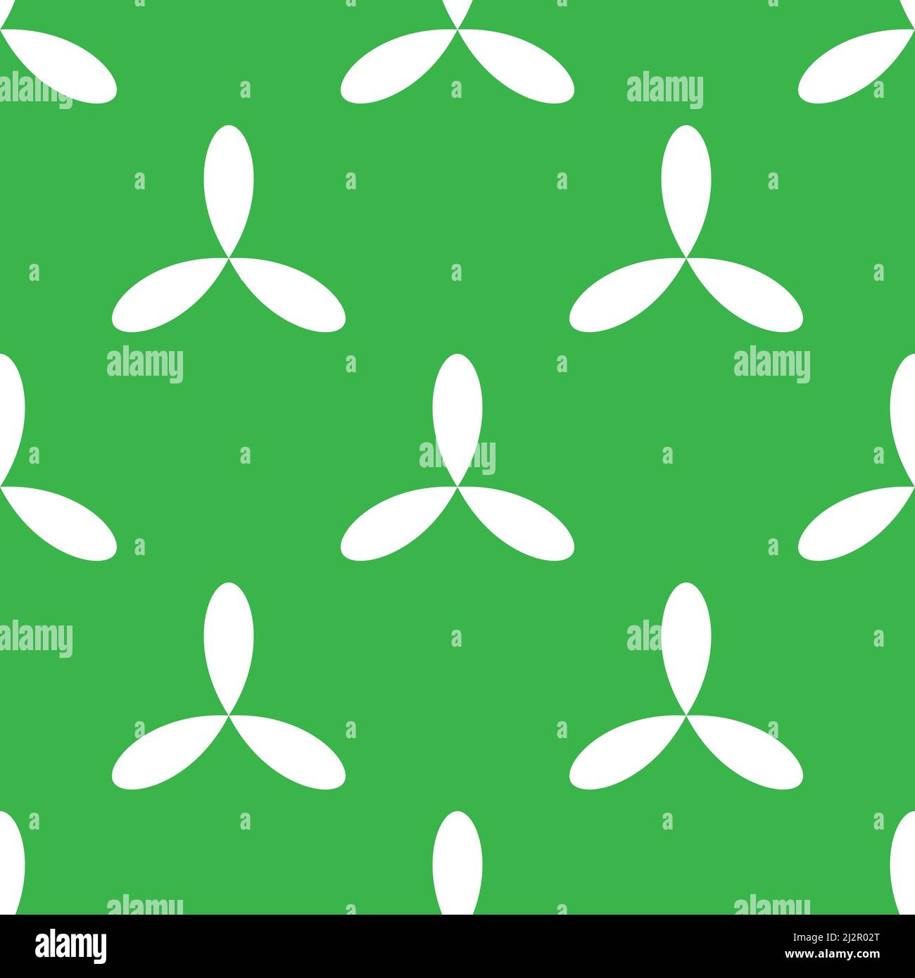 Simple green flowers, petals seamless, repeatable pattern, background ...