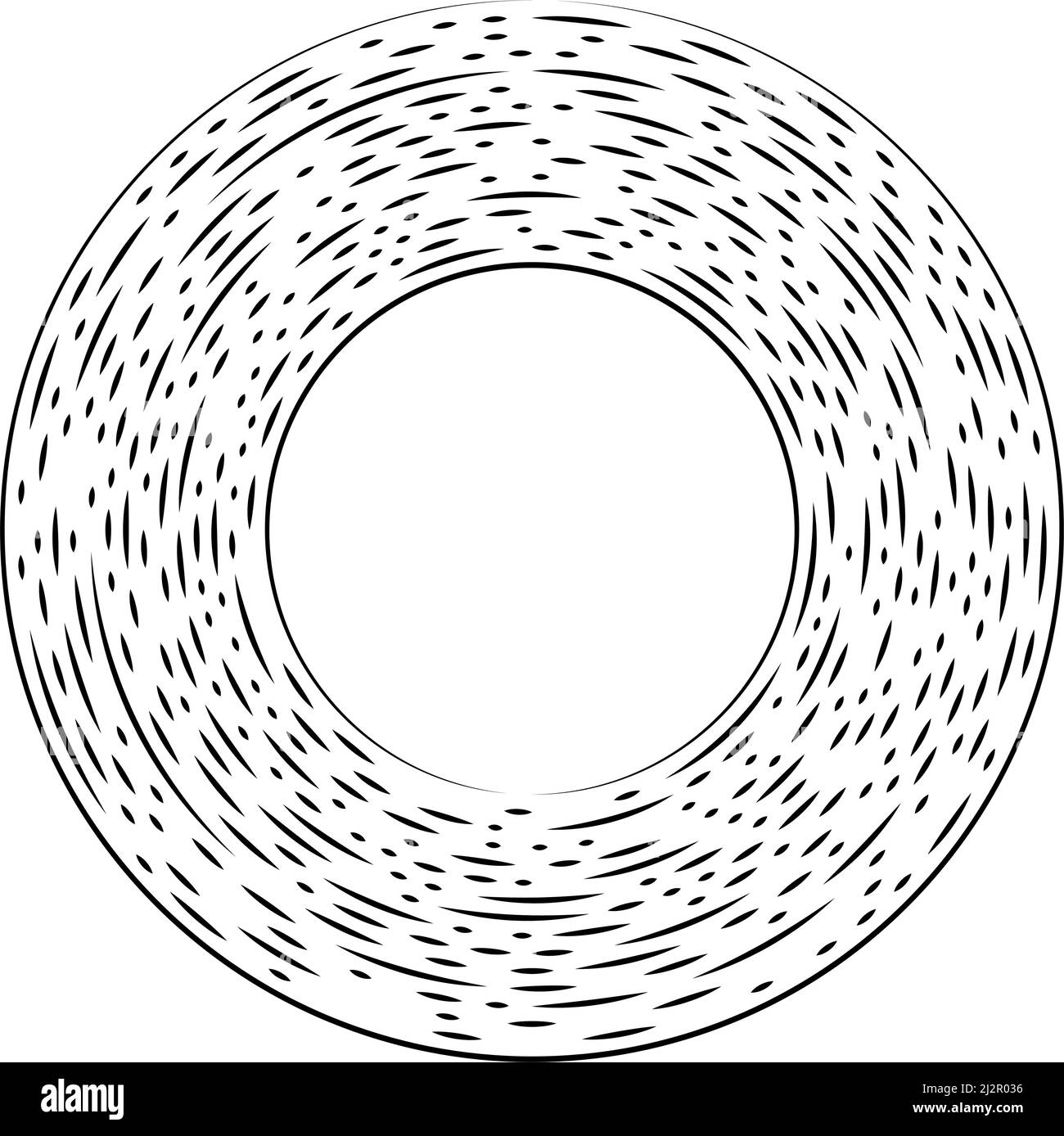 Random radial, circular lines. Abstract geometric circle vector element ...