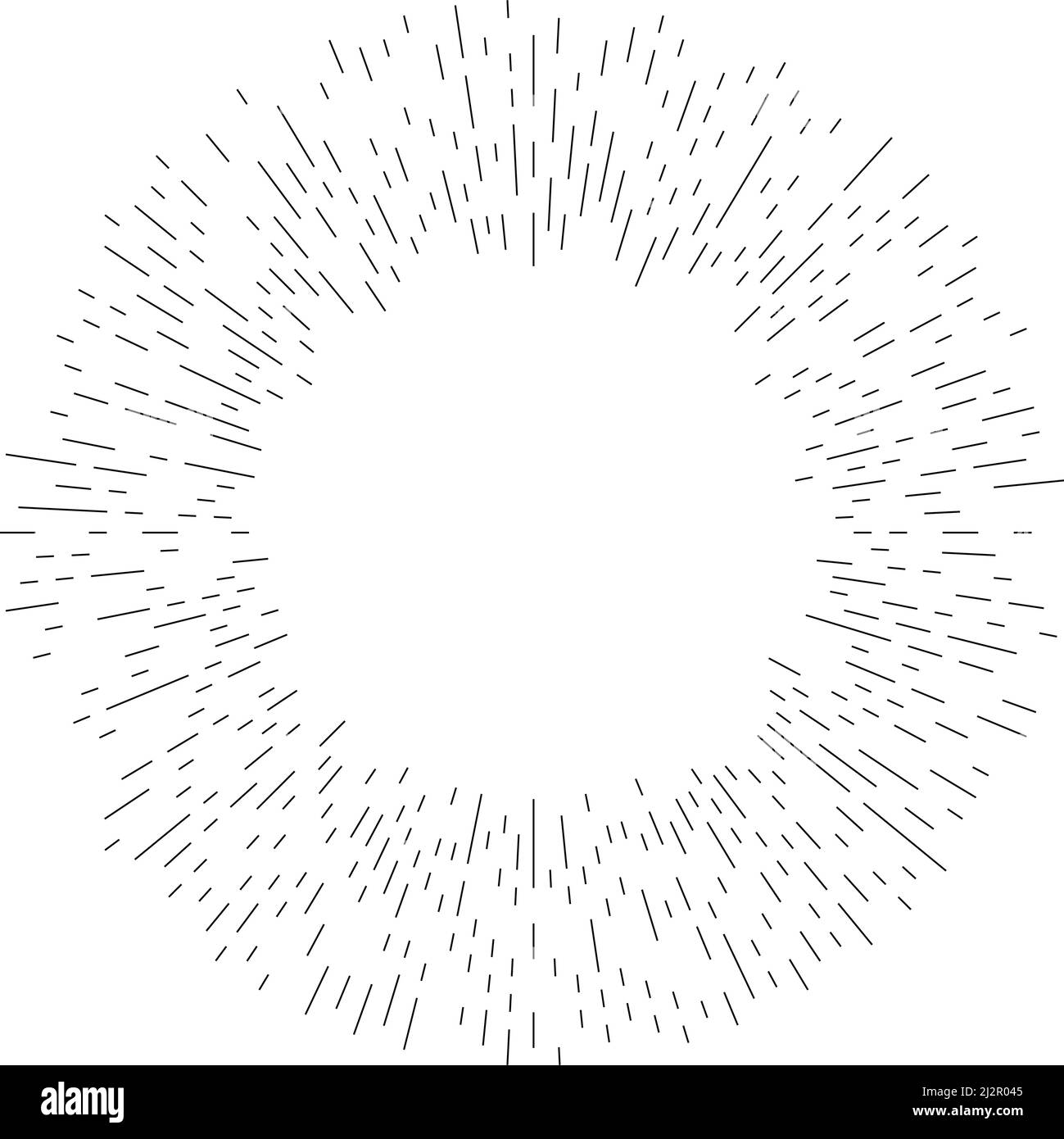 Random radial, circular lines. Abstract geometric circle vector element ...
