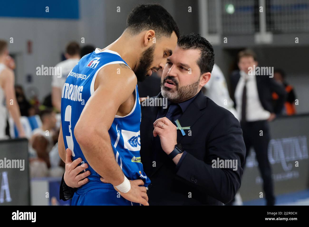 Palaleonessa A2A, Brescia, Italy, April 03, 2022, Alessandro Magro ...