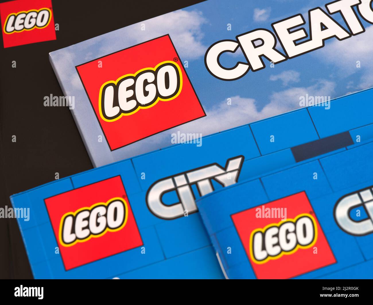 Tambov, Russian Federation - February 11, 2022 Some Lego Building ...