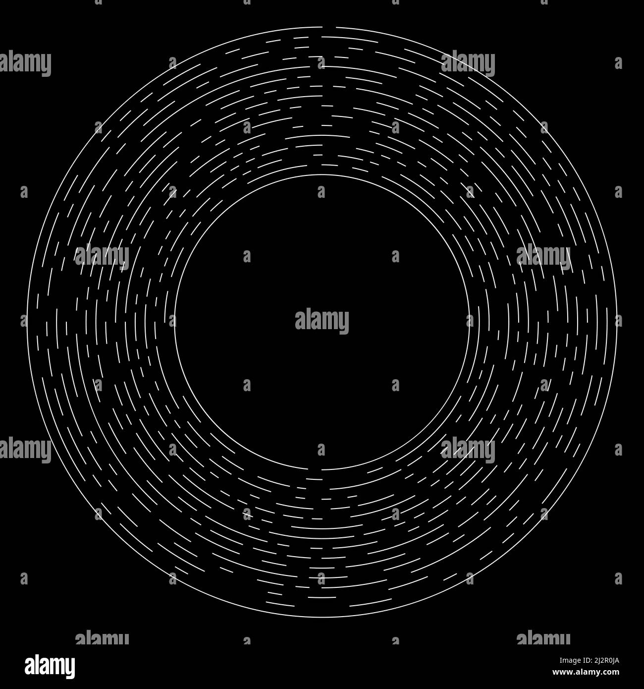 Random radial, circular lines. Abstract geometric circle vector element ...