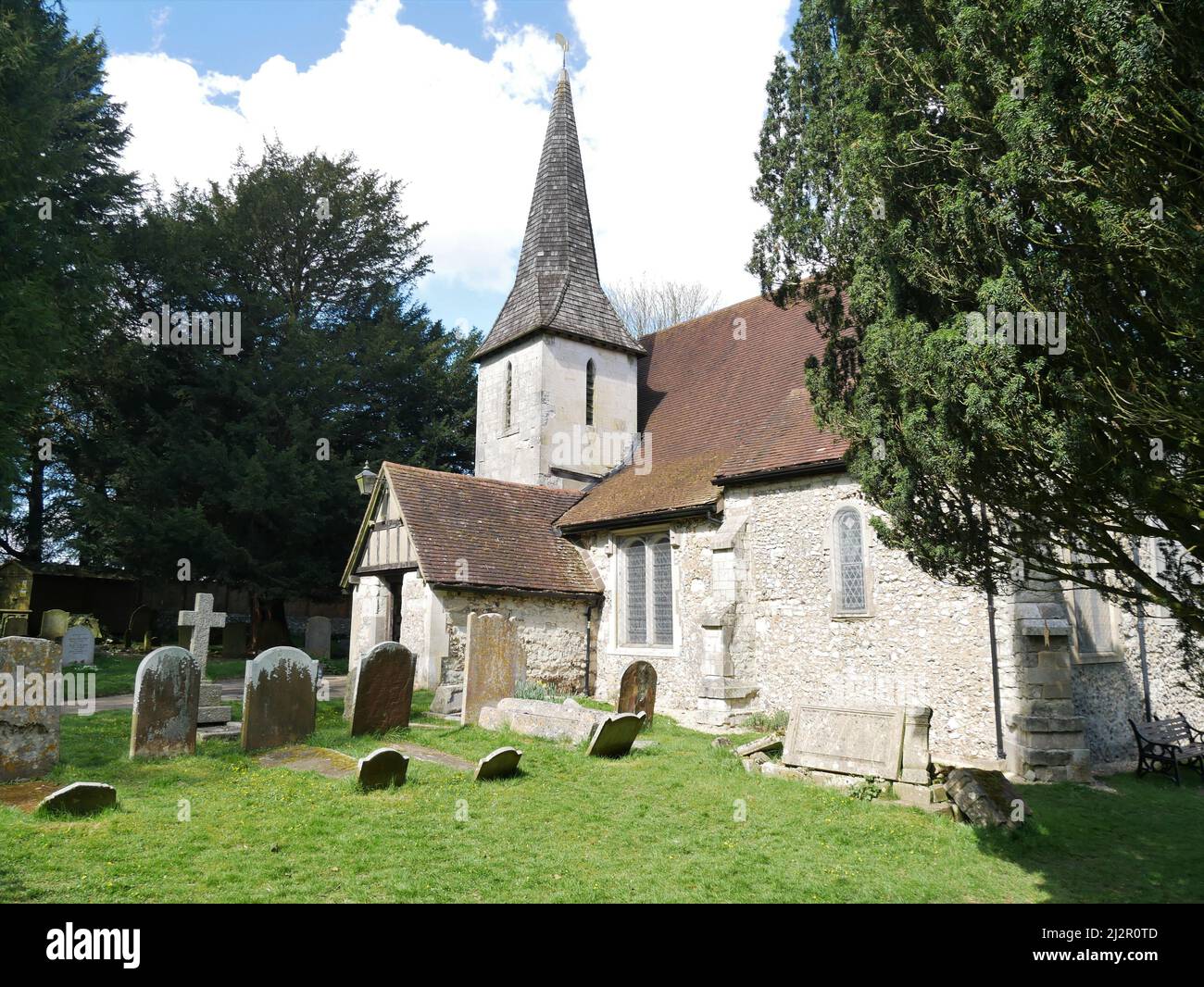 Chaldon church hi-res stock photography and images - Alamy