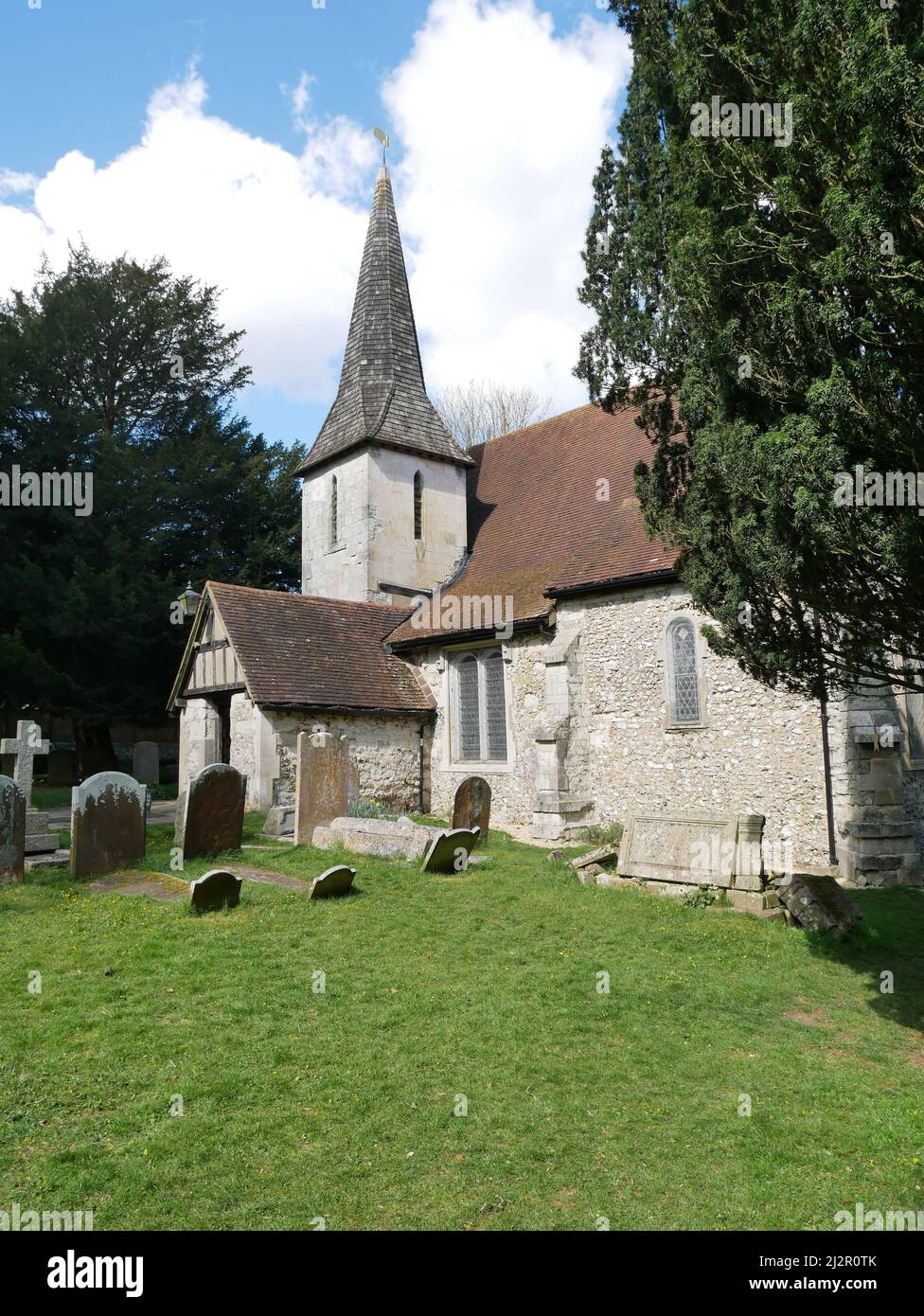Chaldon church hi-res stock photography and images - Alamy