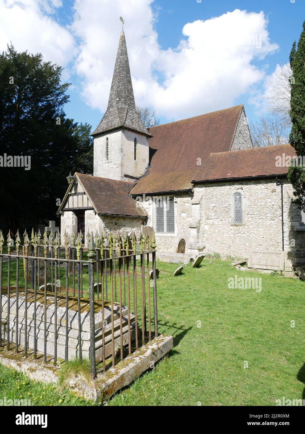 Chaldon church hi-res stock photography and images - Alamy