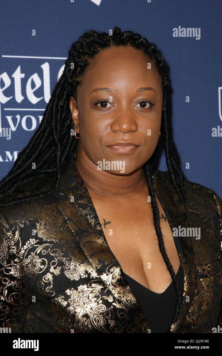 Lexy Zavi attends the 33rd Annual GLAAD Media Awards on April 02, 2022 ...