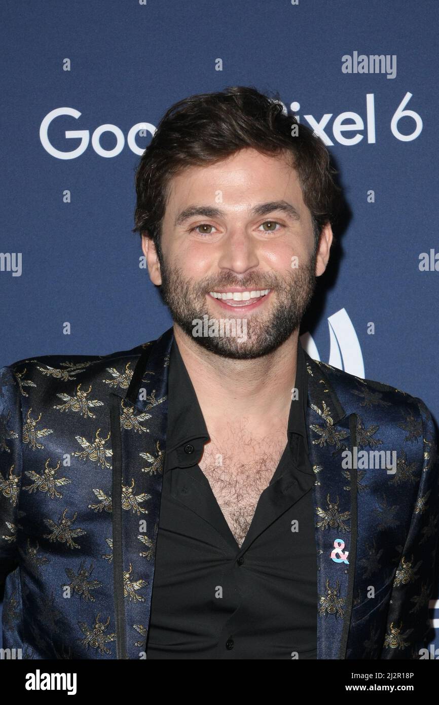 Jake Borelli attends the 33rd Annual GLAAD Media Awards on April 02 ...