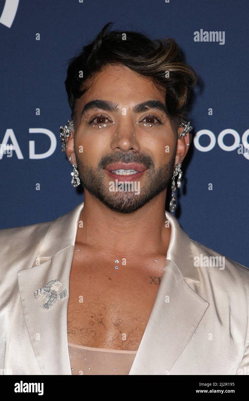 Kalyd Odeh attends the 33rd Annual GLAAD Media Awards on April 02, 2022 ...
