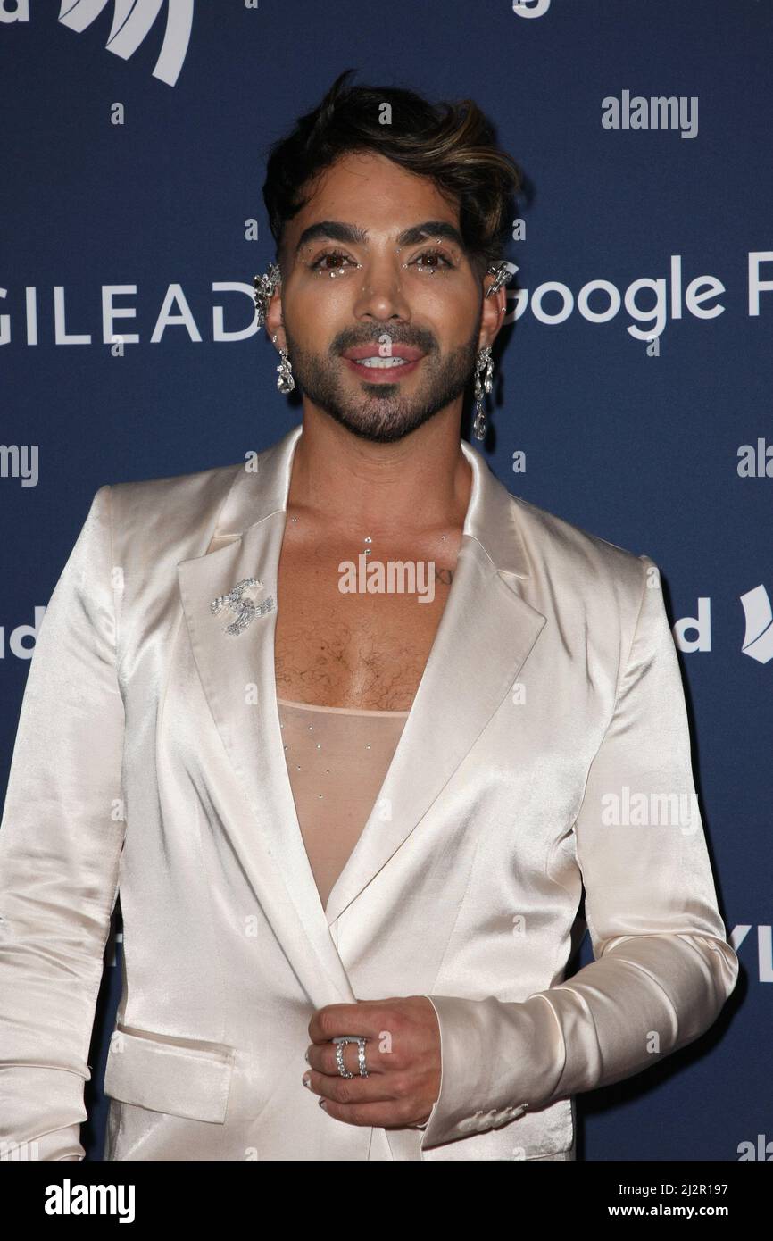 Kalyd Odeh attends the 33rd Annual GLAAD Media Awards on April 02, 2022 ...