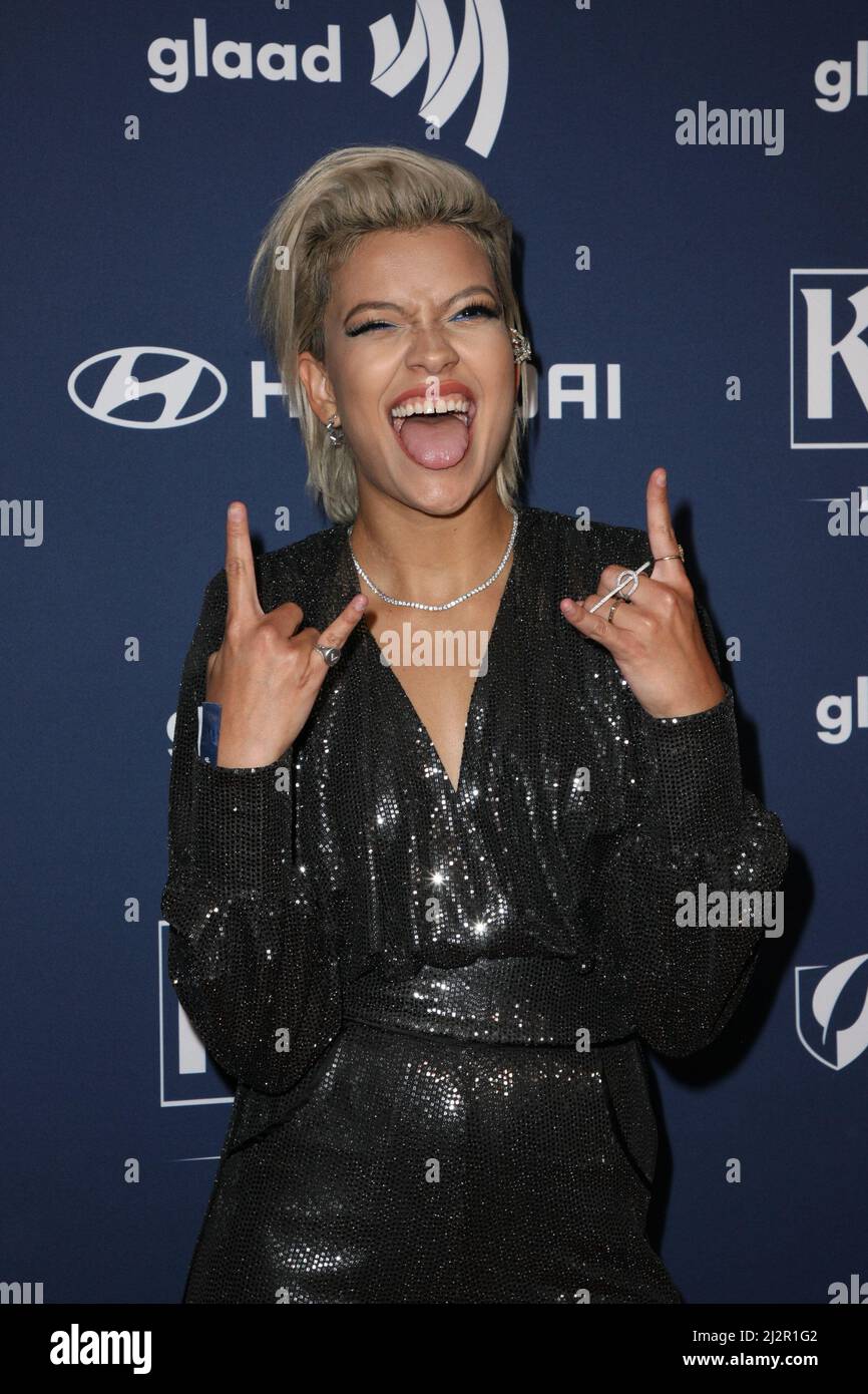 Victoria Brito attends the 33rd Annual GLAAD Media Awards on April 02 ...