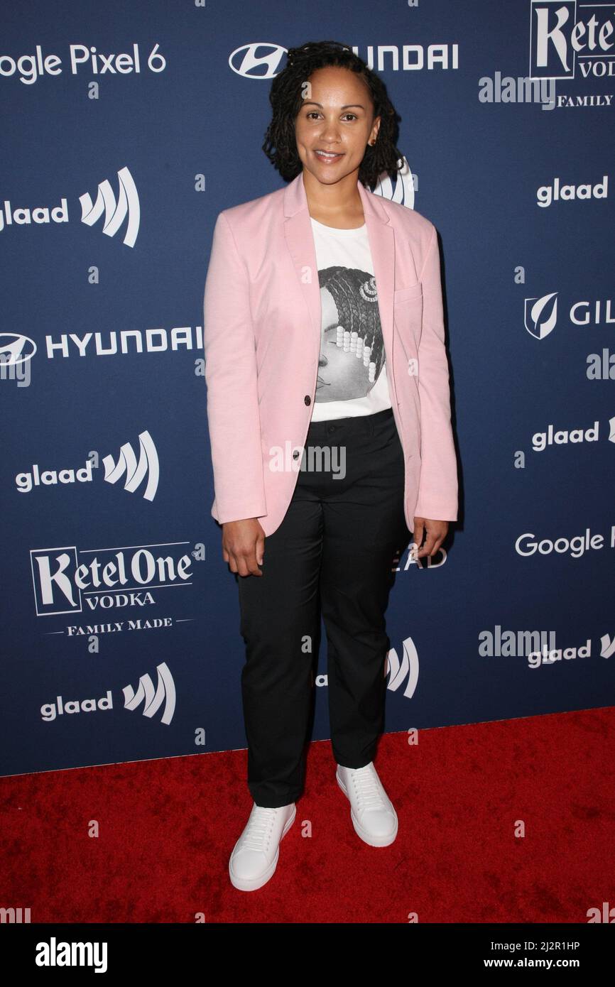 Shylo Shaner attends the 33rd Annual GLAAD Media Awards on April 02 ...