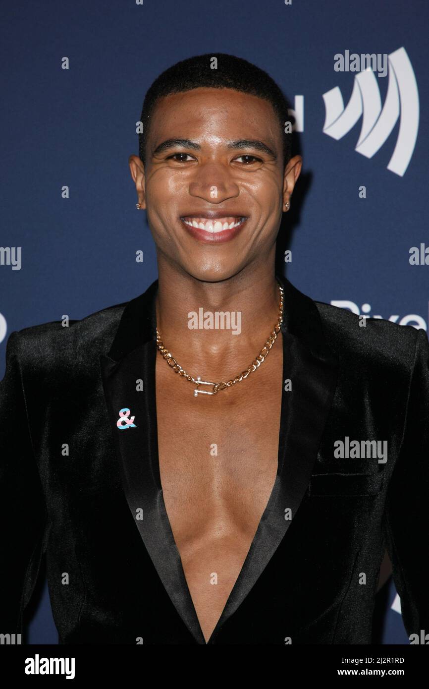 Markelle Smith attends the 33rd Annual GLAAD Media Awards on April 02 ...