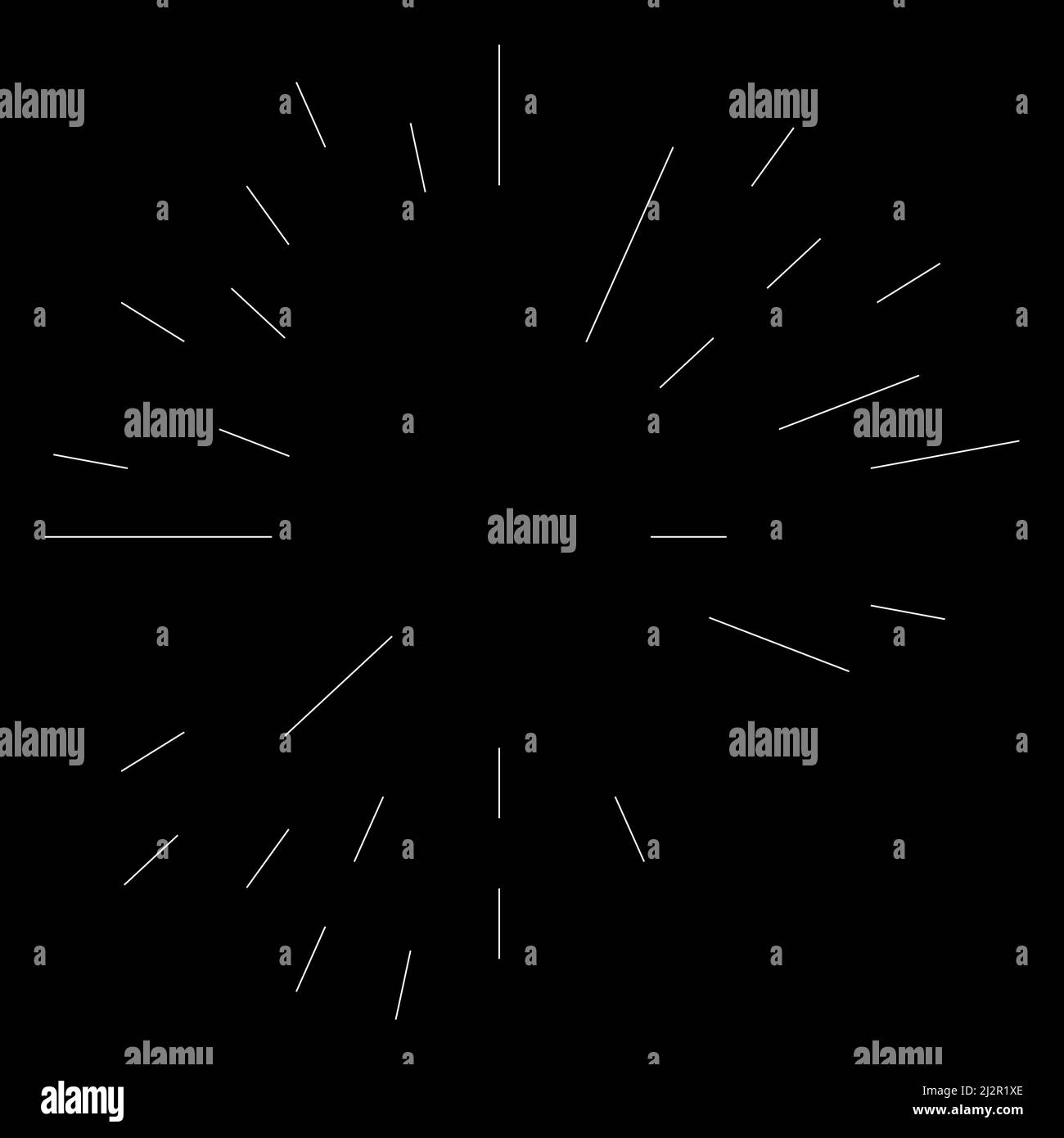 Random radial, circular lines. Abstract geometric circle vector element ...