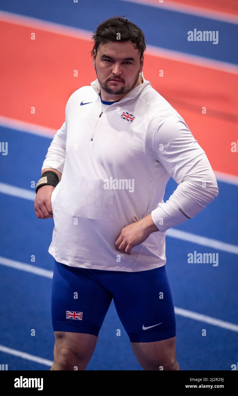 Scott Lincoln GB & NI competing in the men’s shot put on Day Two of the ...