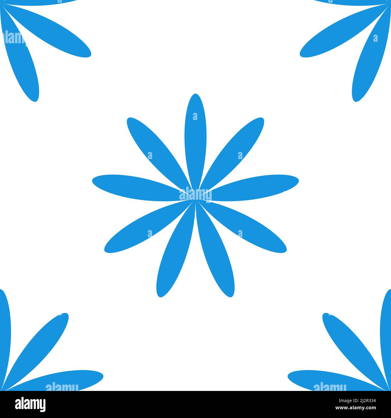 Simple blue flowers, petals seamless, repeatable pattern, background ...