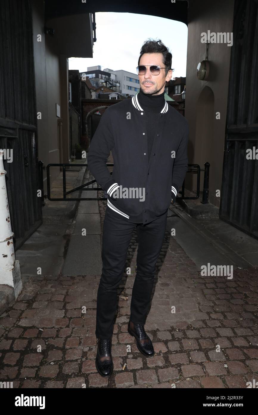 David Gandy seen outside of Paul & Joe show during London Fashion Week ...