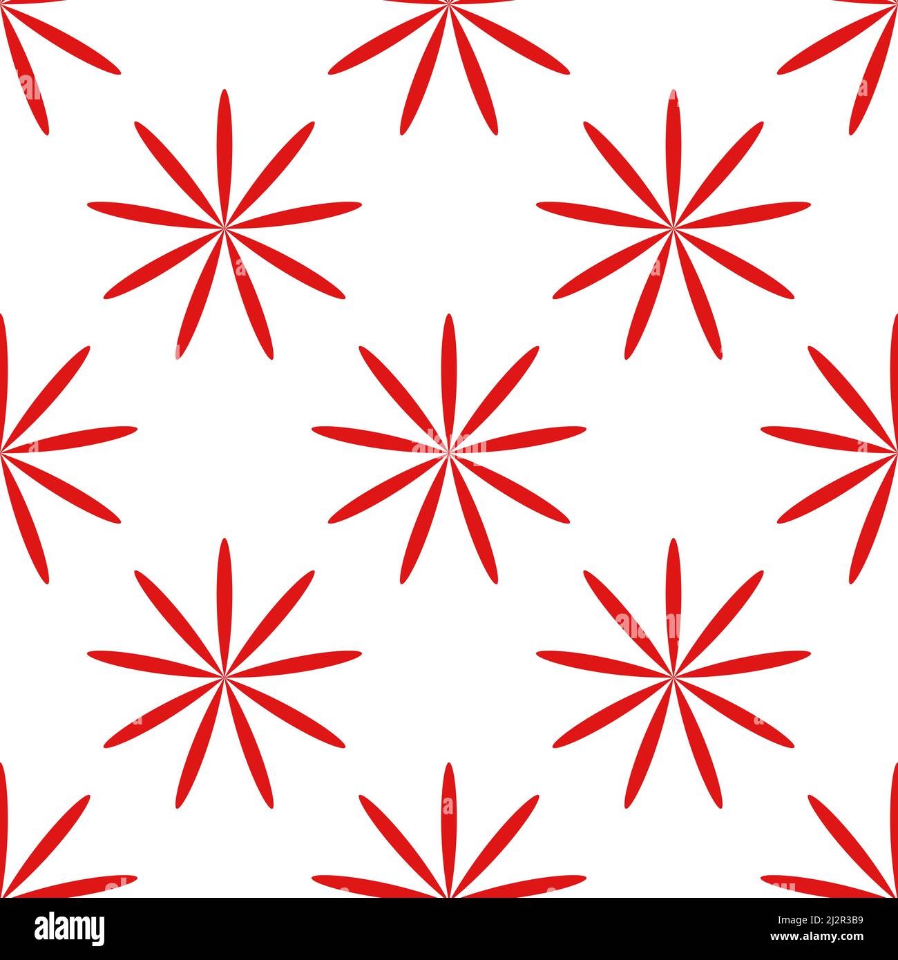 Simple red flowers, petals seamless, repeatable pattern, background ...