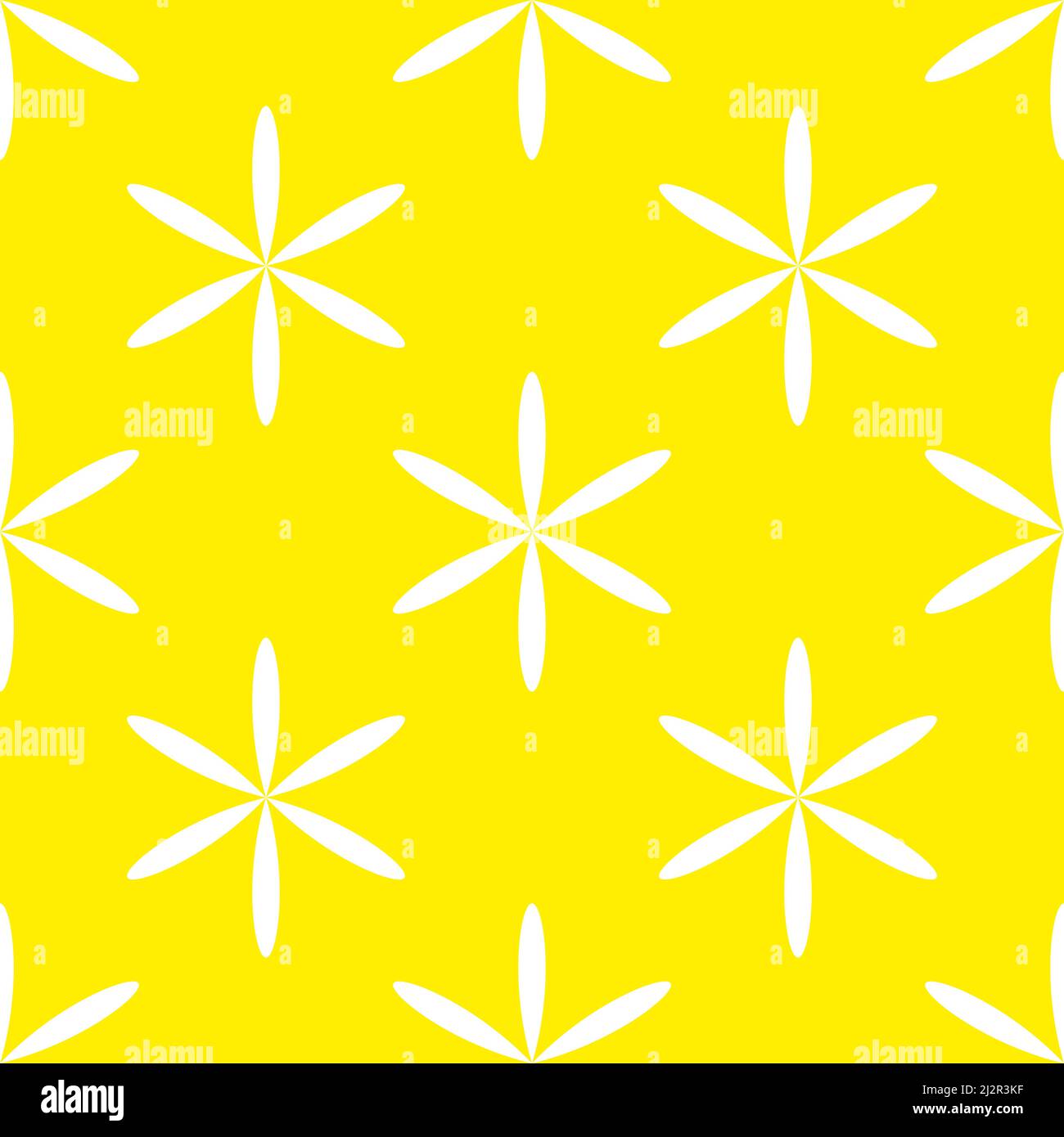 Simple yellow flowers, petals seamless, repeatable pattern, background ...