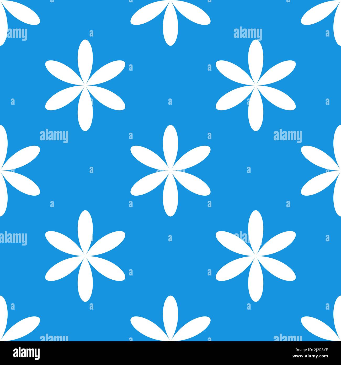 Simple blue flowers, petals seamless, repeatable pattern, background ...