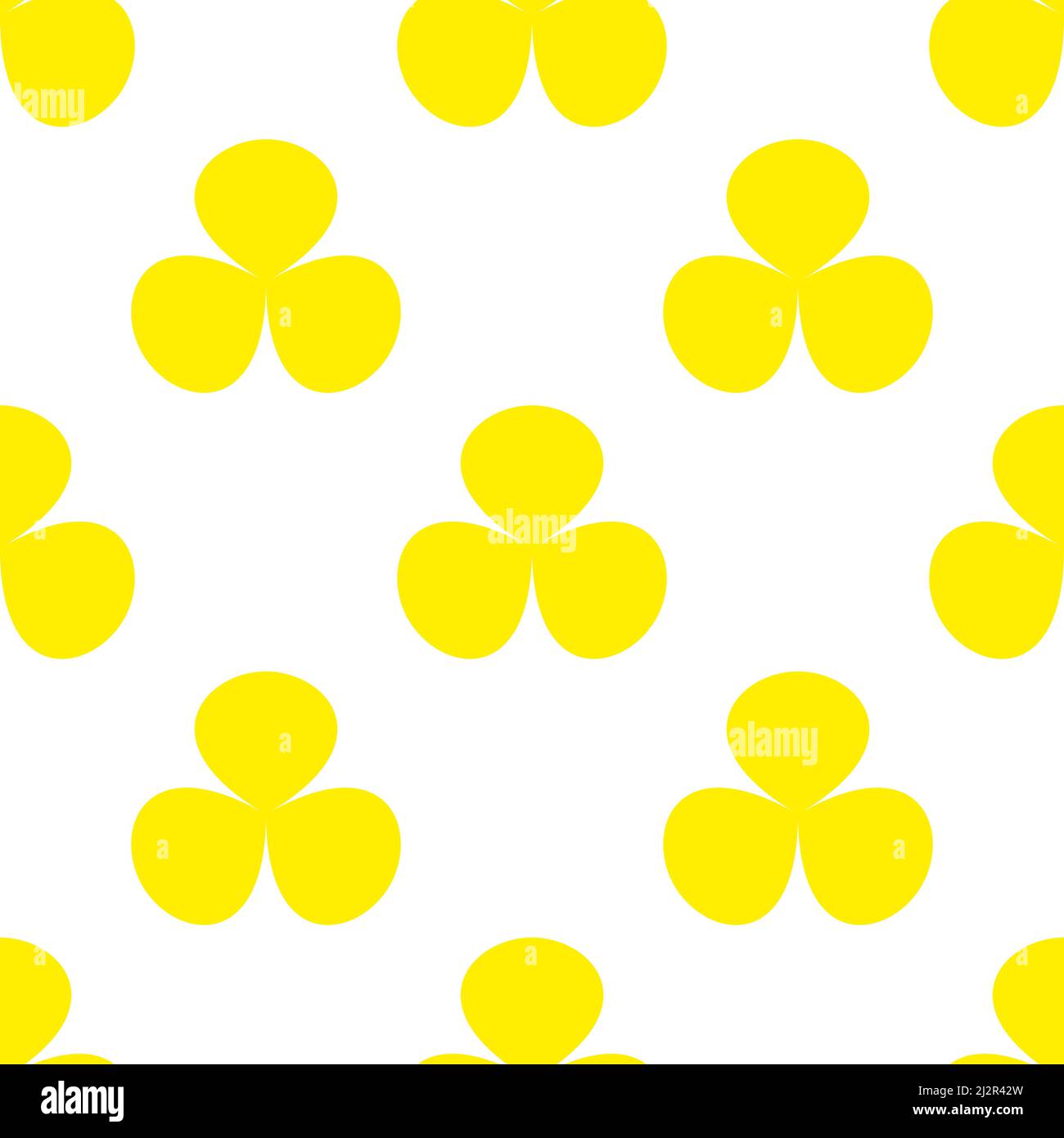 Simple yellow flowers, petals seamless, repeatable pattern, background ...