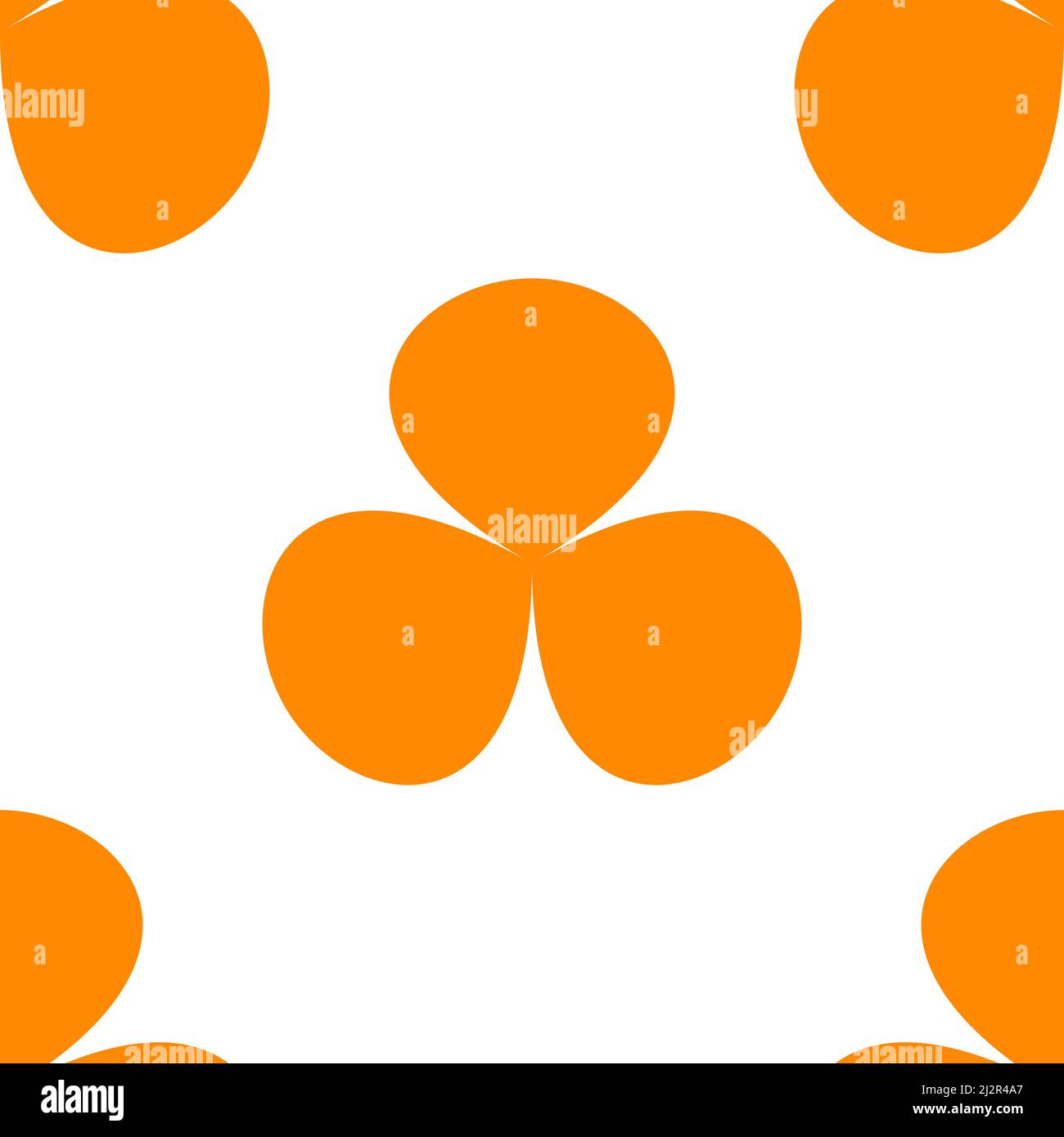 Simple orange flowers, petals seamless, repeatable pattern, background ...