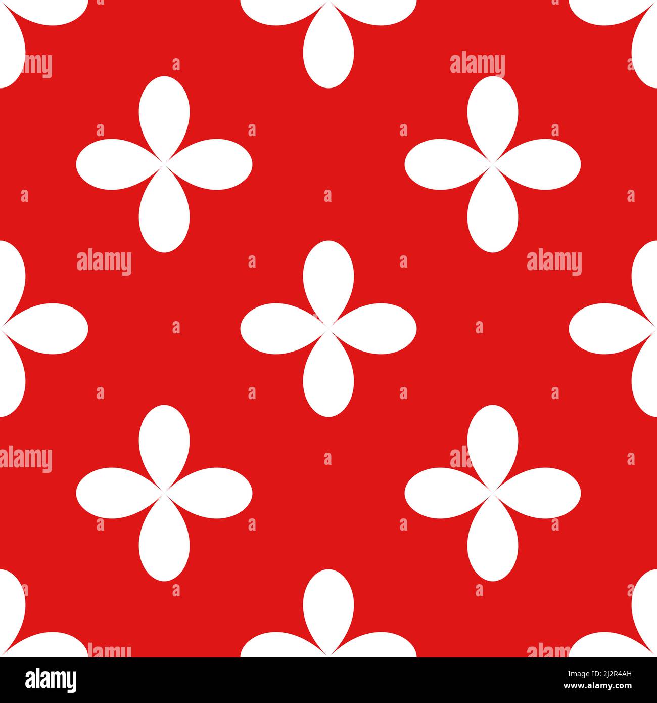 Simple red flowers, petals seamless, repeatable pattern, background ...