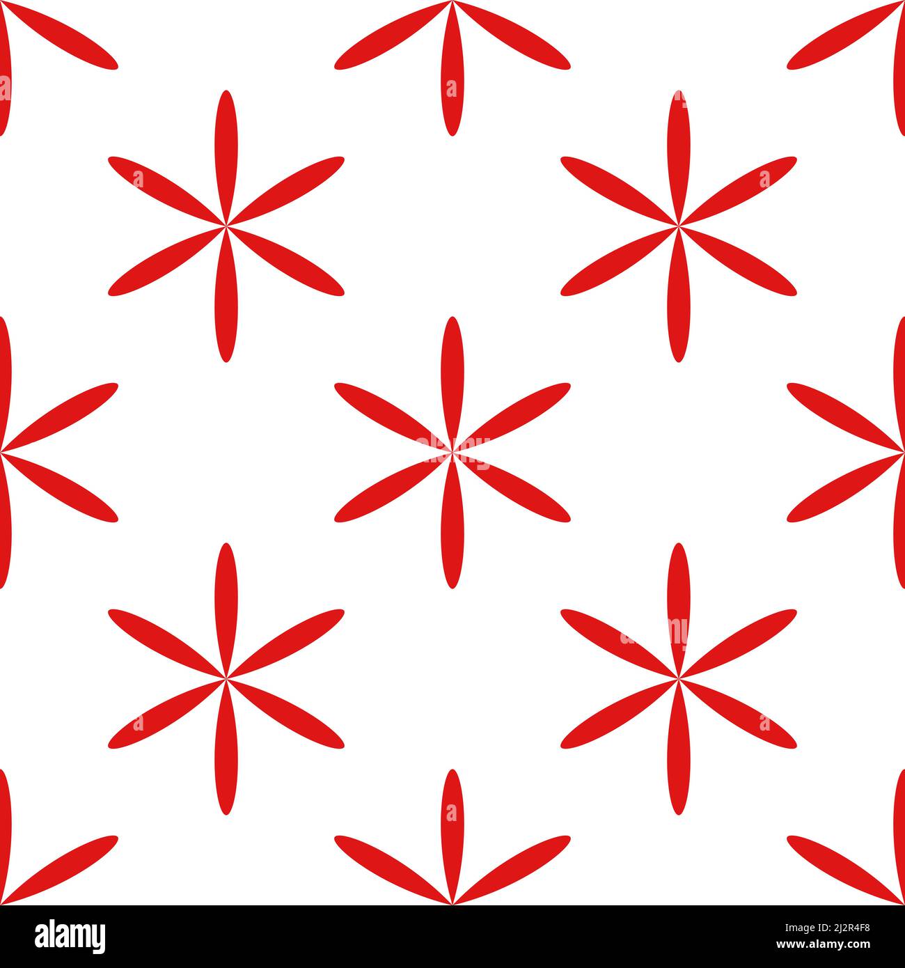 Simple red flowers, petals seamless, repeatable pattern, background ...