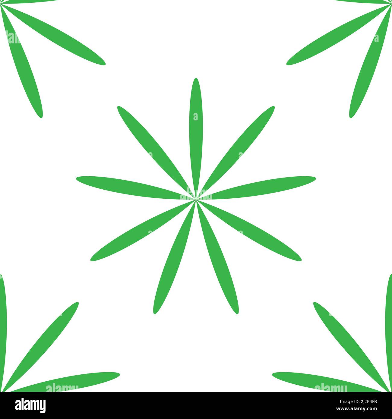 Simple green flowers, petals seamless, repeatable pattern, background ...