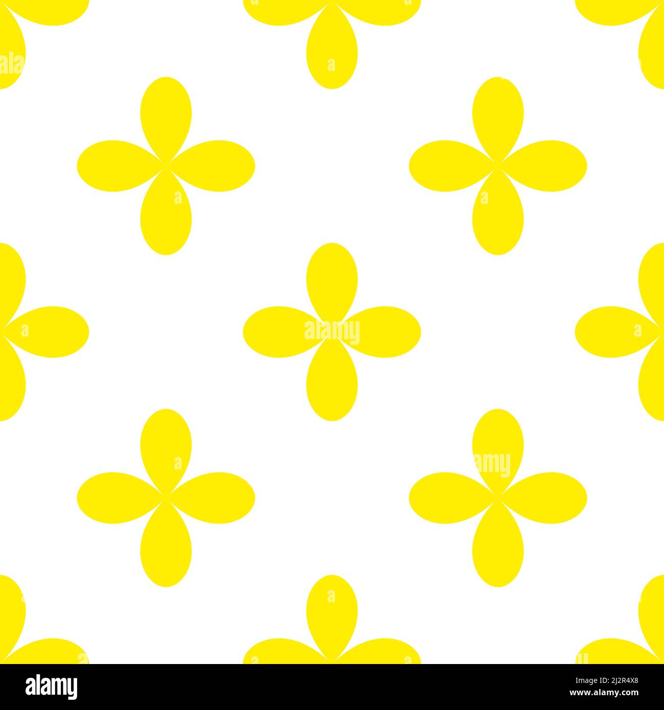 Simple yellow flowers, petals seamless, repeatable pattern, background ...