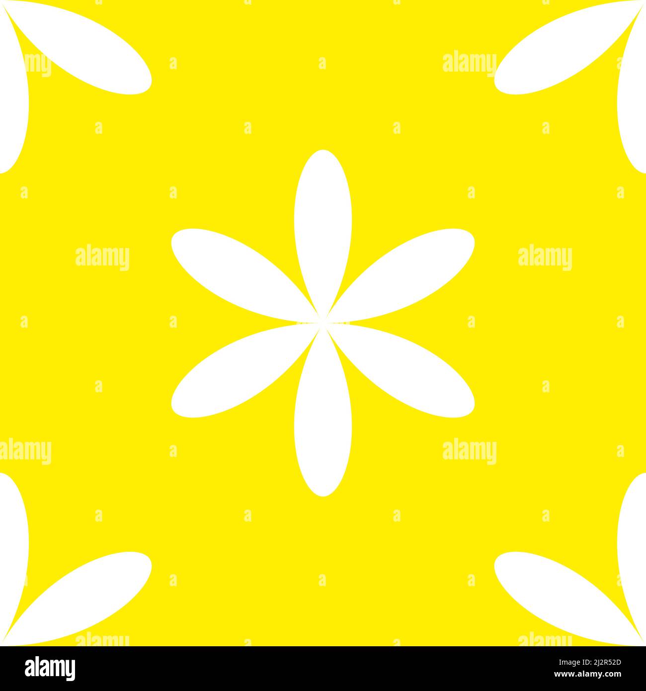Simple yellow flowers, petals seamless, repeatable pattern, background ...