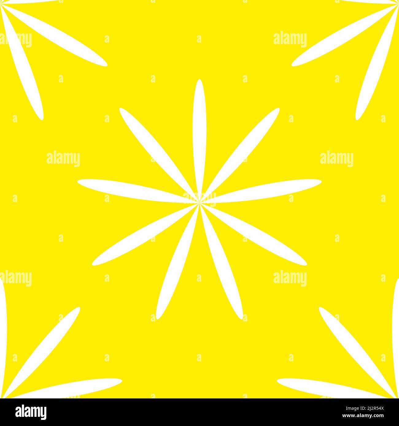 Simple yellow flowers, petals seamless, repeatable pattern, background ...