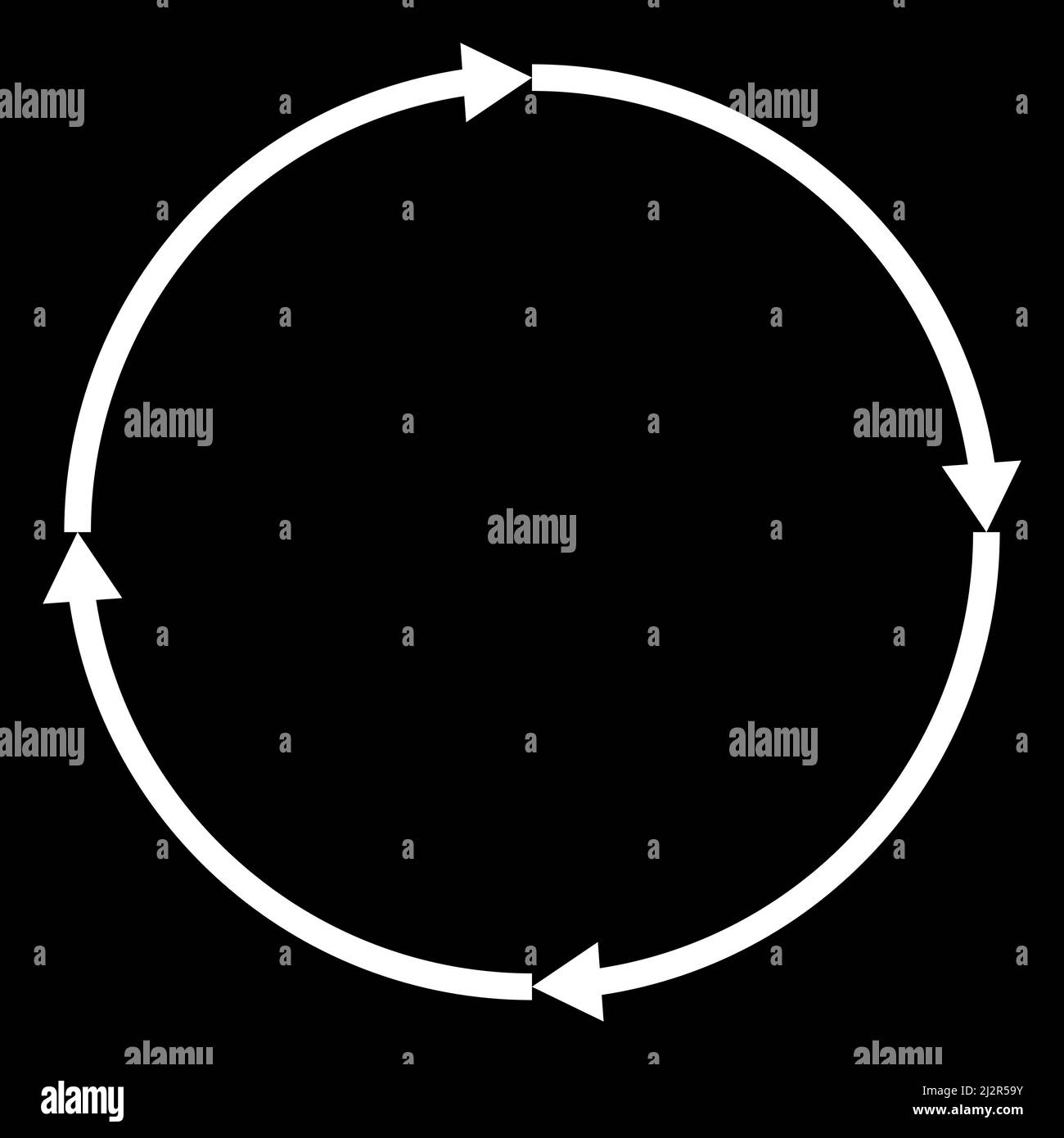 Circular, circle arrows as repetion, recycle, cycle icon, symbol. Stock ...