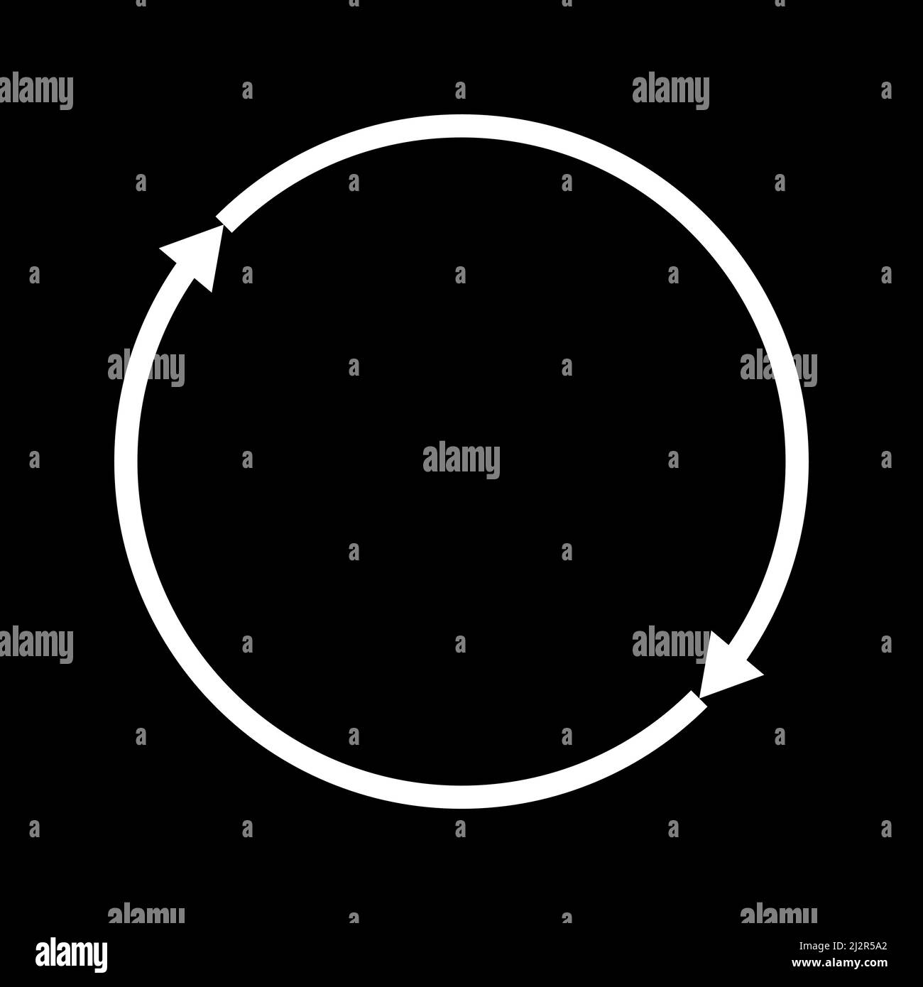 Circular, circle arrows as repetion, recycle, cycle icon, symbol. Stock ...