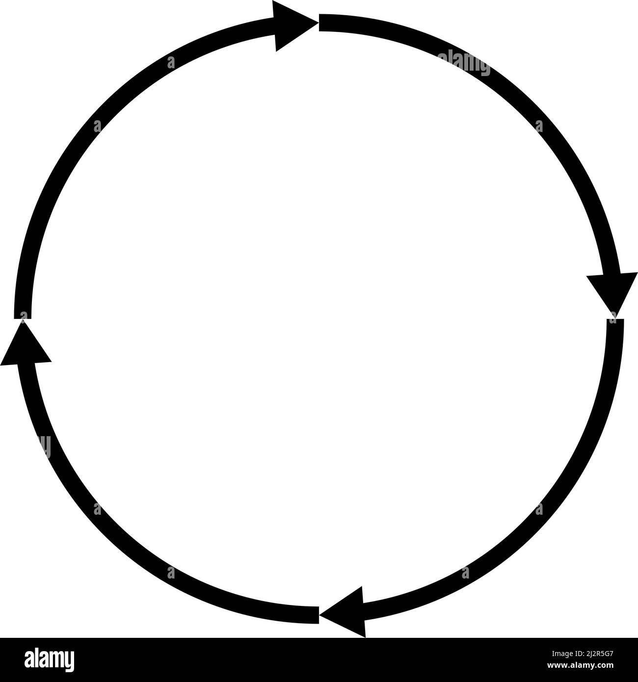 Circular, circle arrows as repetion, recycle, cycle icon, symbol. Stock ...