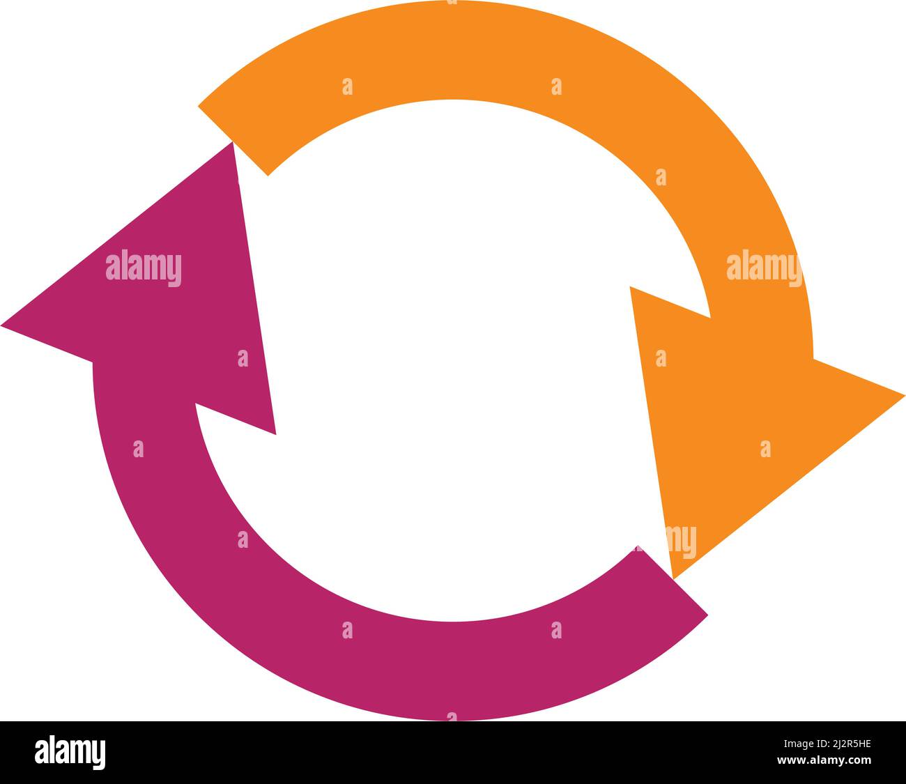 Circular, circle arrows as repetion, recycle, cycle icon, symbol. Stock ...