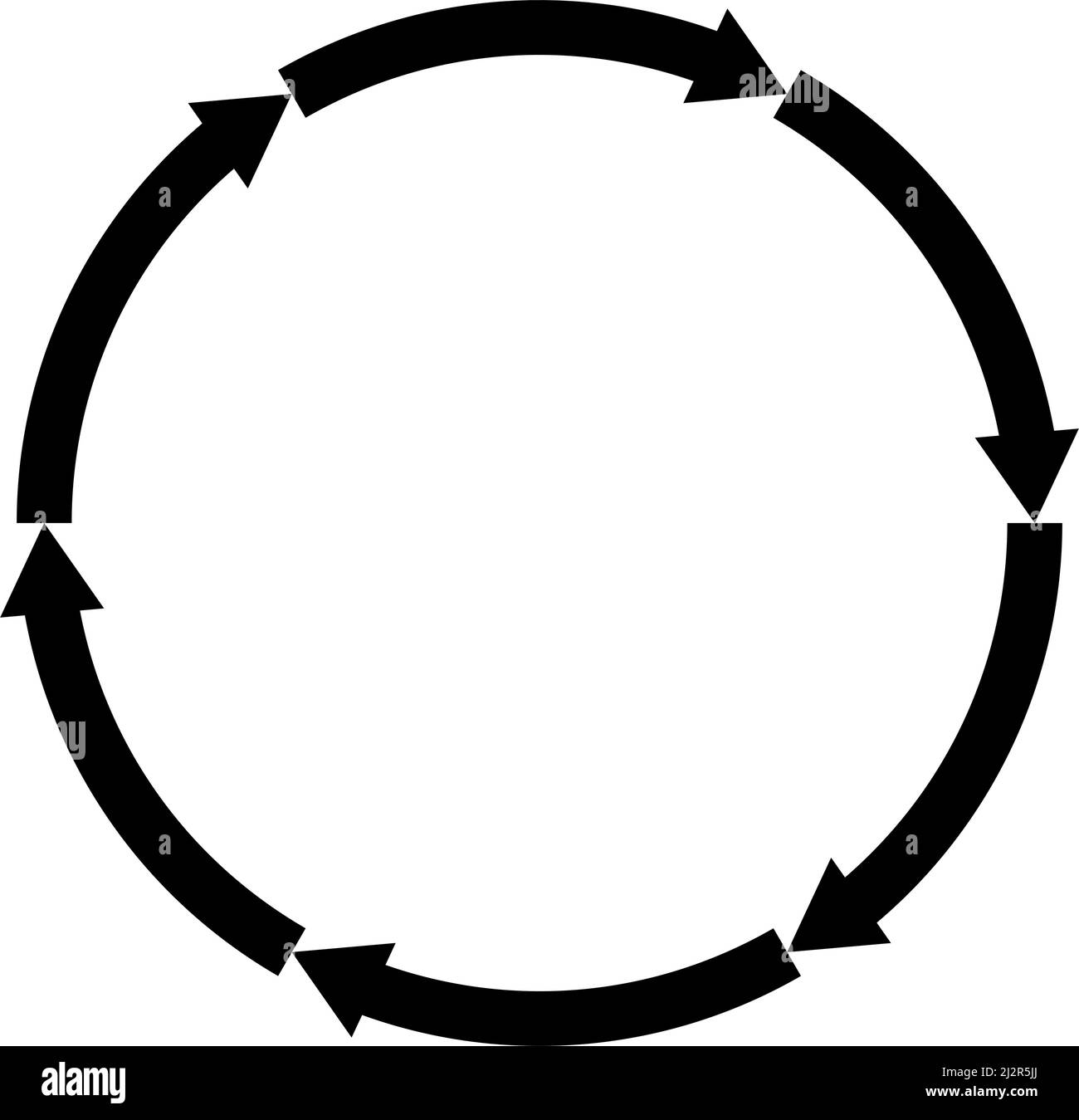 Circular, circle arrows as repetion, recycle, cycle icon, symbol. Stock ...