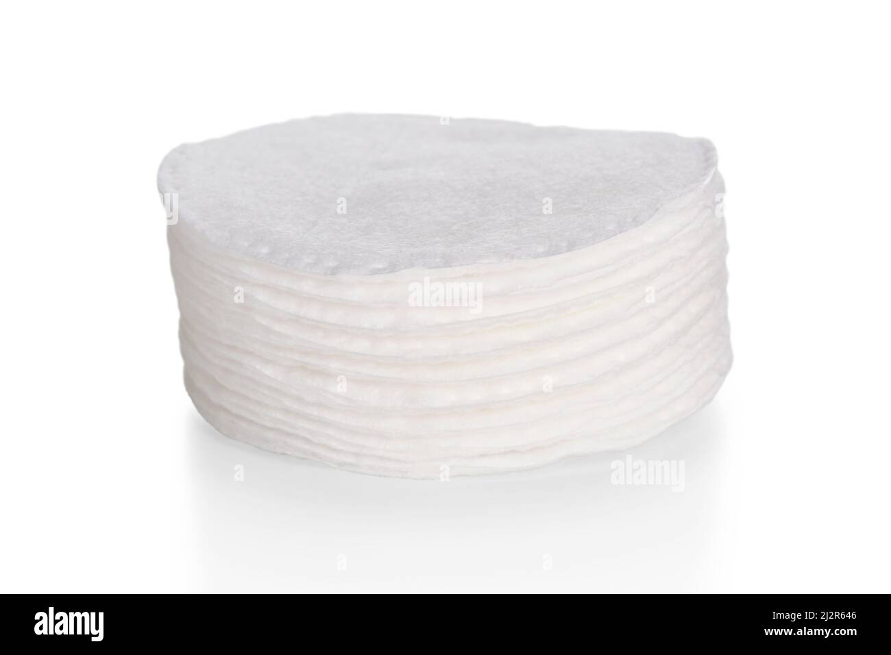 Stack of cotton pads isolated on white background Stock Photo - Alamy